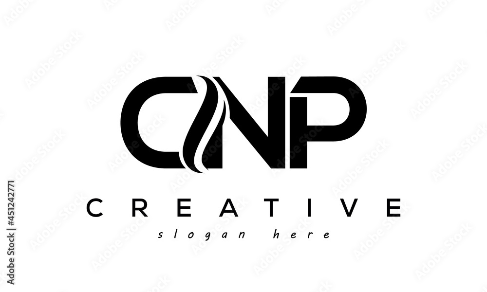 Letter CNP creative logo design vector Stock Vector | Adobe Stock