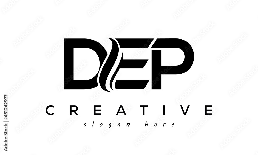 Letter DEP creative logo design vector Stock Vector | Adobe Stock