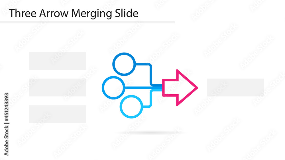 Three Arrow Merging Slide template. Clipart image Stock Vector | Adobe ... Three Arrow Merging Slide template. Clipart image Stock Vector | Adobe ...