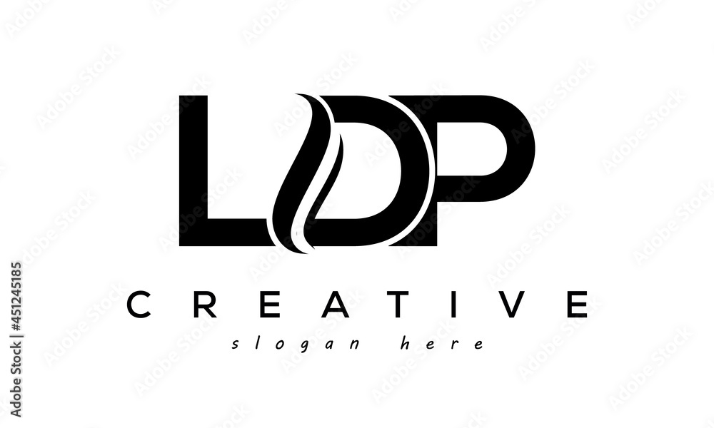 Letter LDP creative logo design vector Stock Vector | Adobe Stock