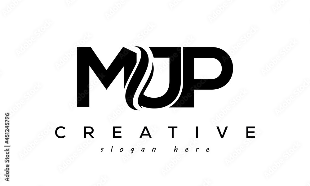 Letter MJP creative logo design vector Stock Vector | Adobe Stock