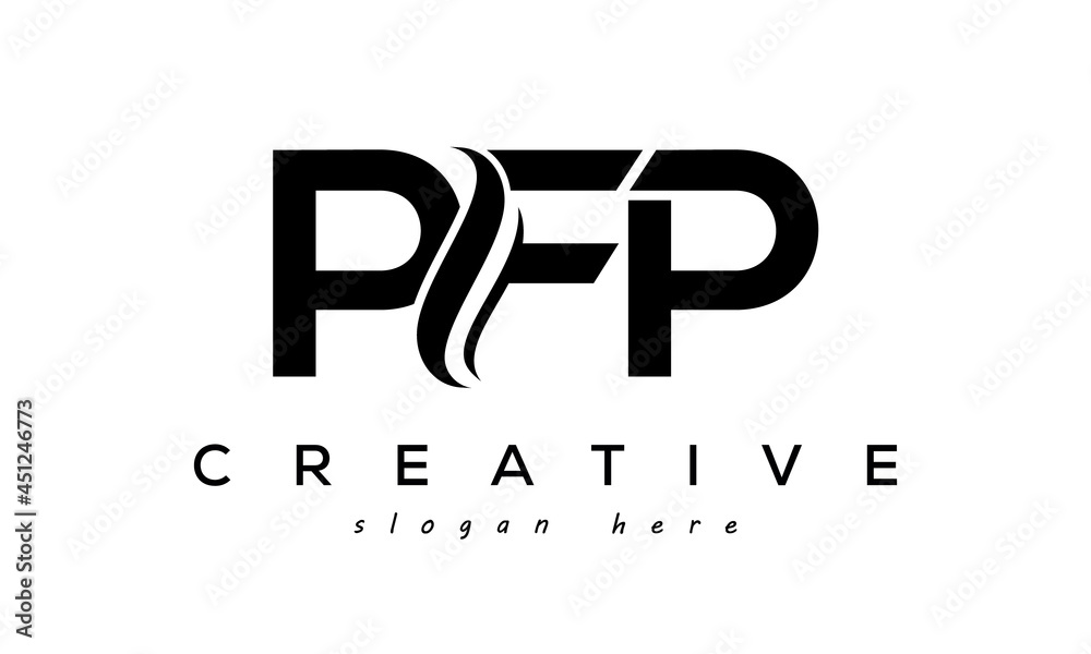 Letter PFP creative logo design vector Stock Vector | Adobe Stock