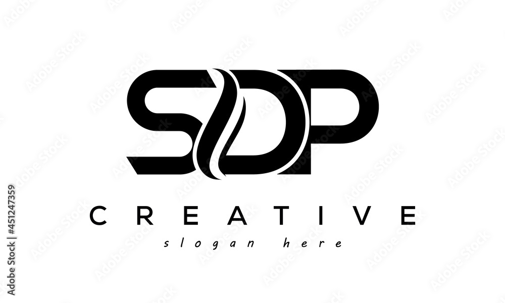 Letter SDP creative logo design vector Stock Vector | Adobe Stock