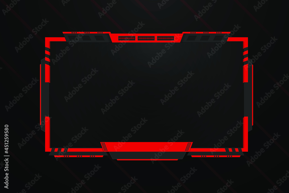 Twitch Stream Overlay Design and panel design Face cam design Stock ...