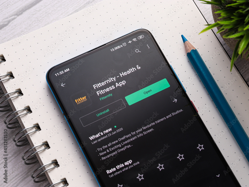 Assam, india - July 1, 2020 : Fitternity a health and fitness app ...