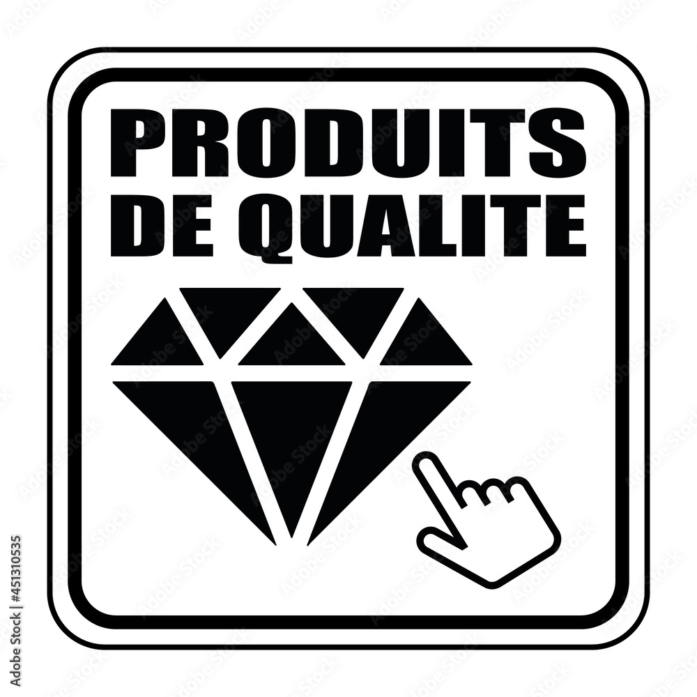 Logo produits de qualité. Stock Vector | Adobe Stock