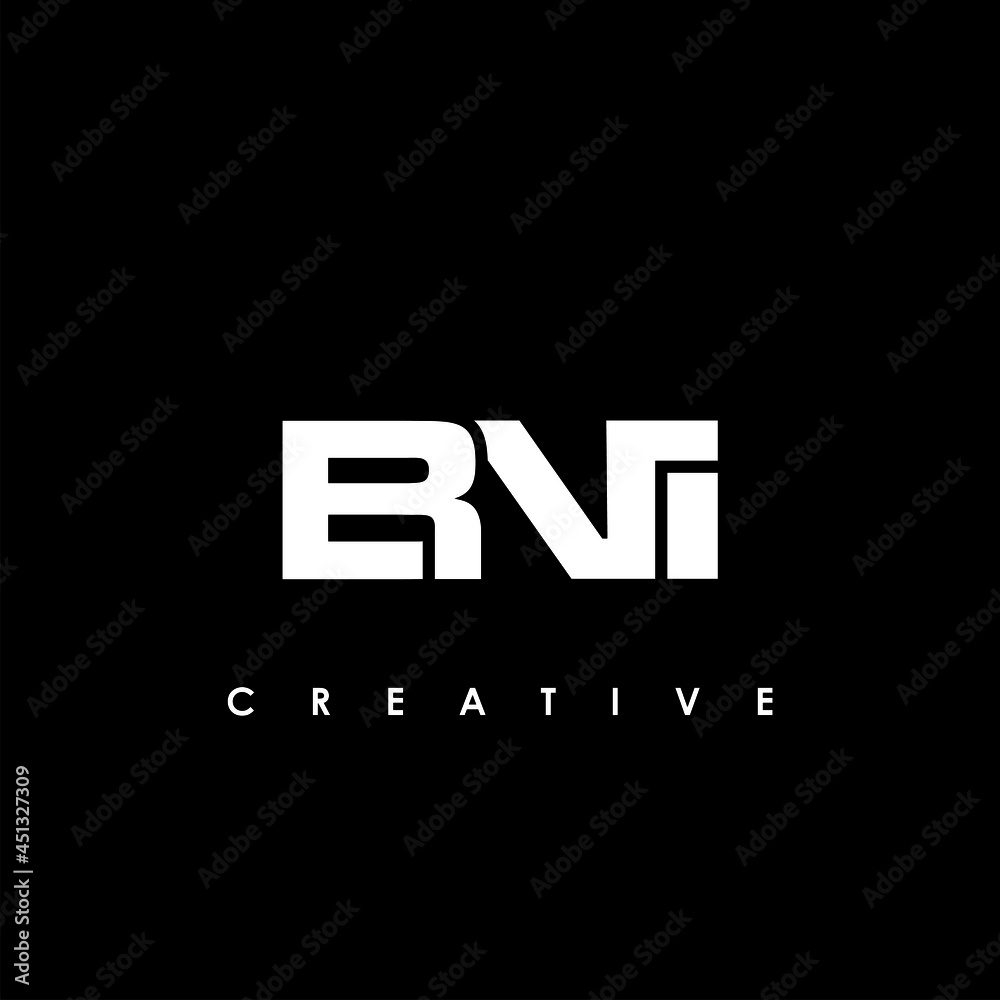 BNI Letter Initial Logo Design Template Vector Illustration Stock ...