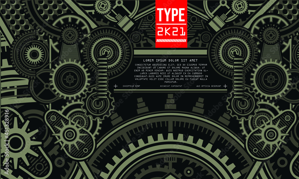 Mecha Poster for creative content Stock Vector | Adobe Stock