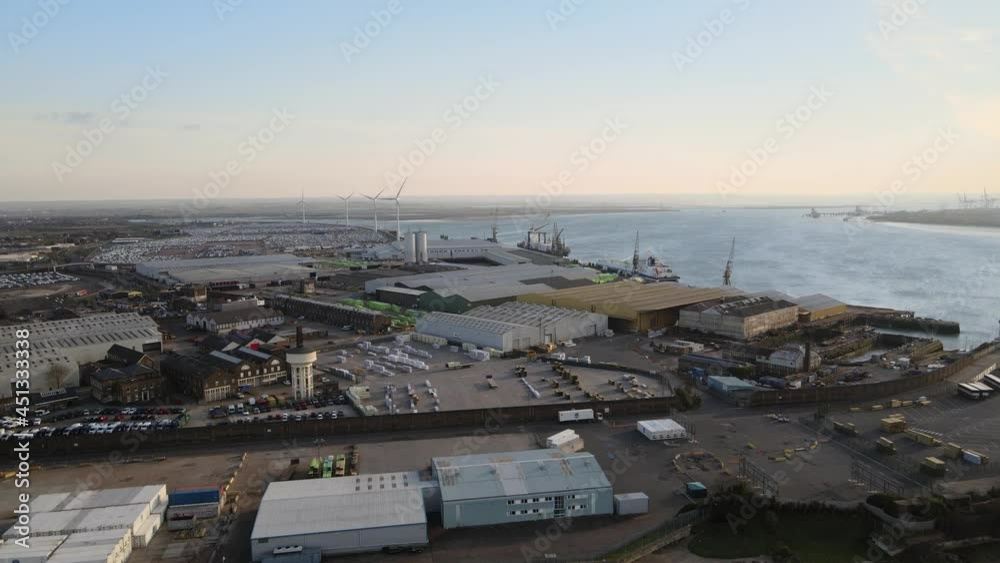 Panorama Of Sheerness Station On The Sheerness Peninsula In Kent, South ...