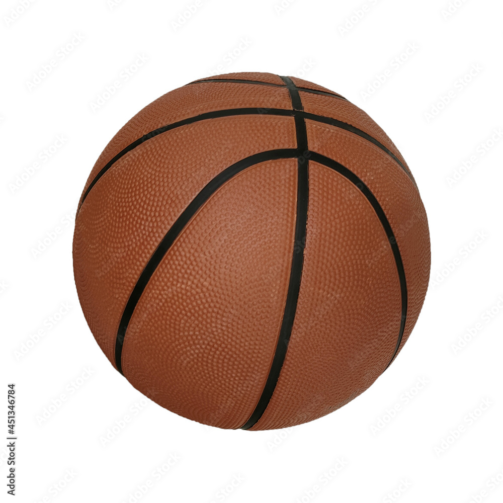 Basketball isolated on white background with clipping paths Stock Photo ...
