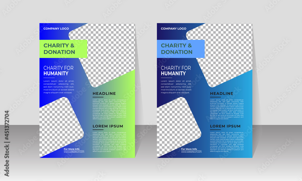 New Charity and Donation Flyer Template, Corporate Business Flyer ...