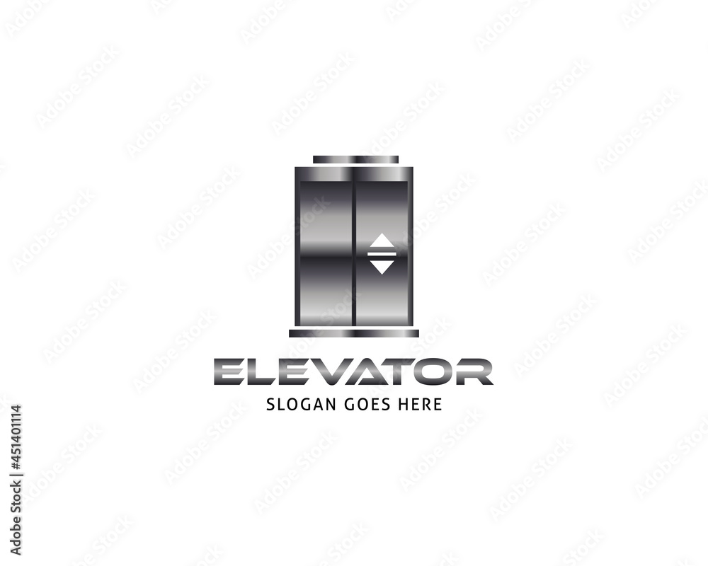 Lift or elevator logo vector template Stock Vector | Adobe Stock