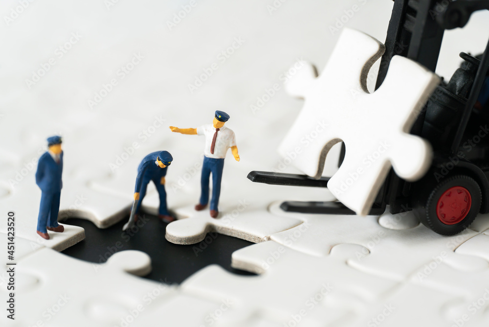 Miniature people Group Police Office man mini figures standing and ...