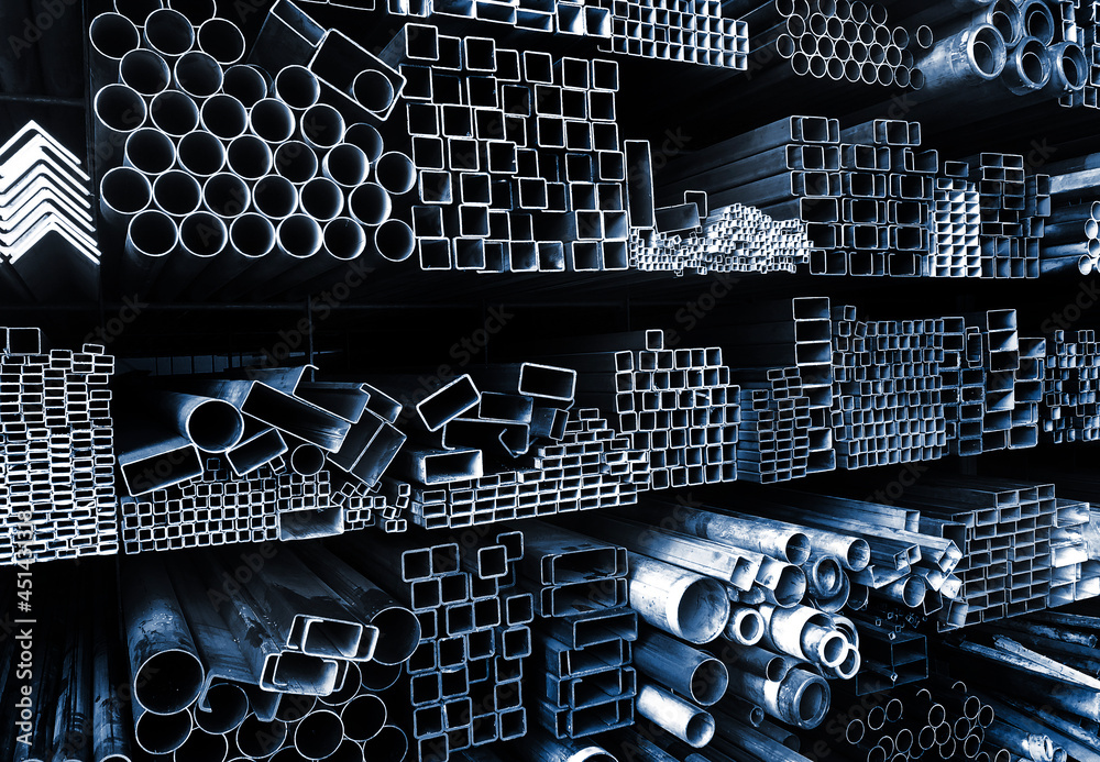 iron steel store in warehouse heavy industry Stock Photo | Adobe Stock