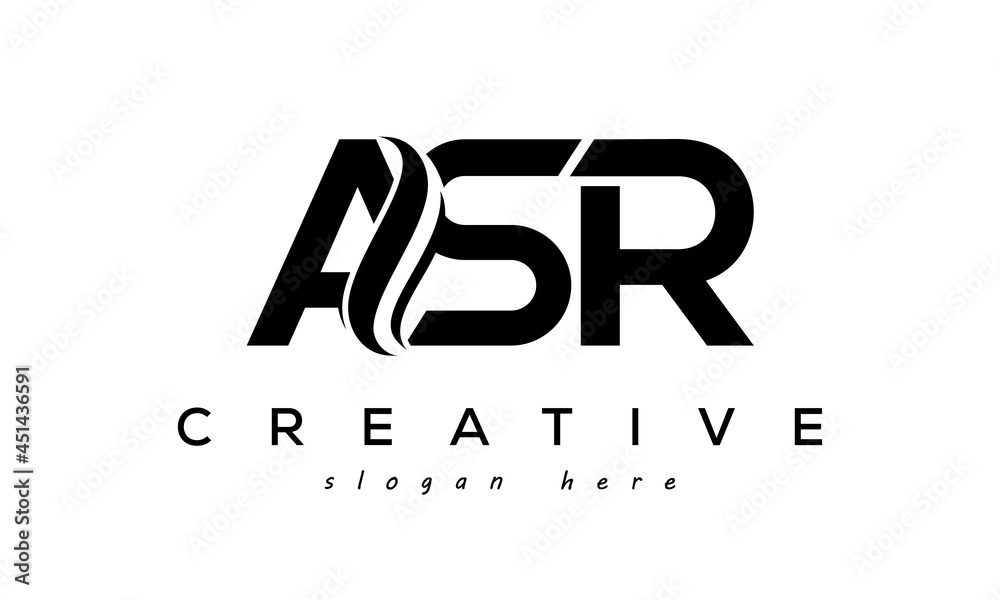 Letter ASR creative logo design vector Stock Vector | Adobe Stock