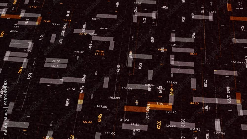 Abstract technology background with blocks of flat rectangles and ...