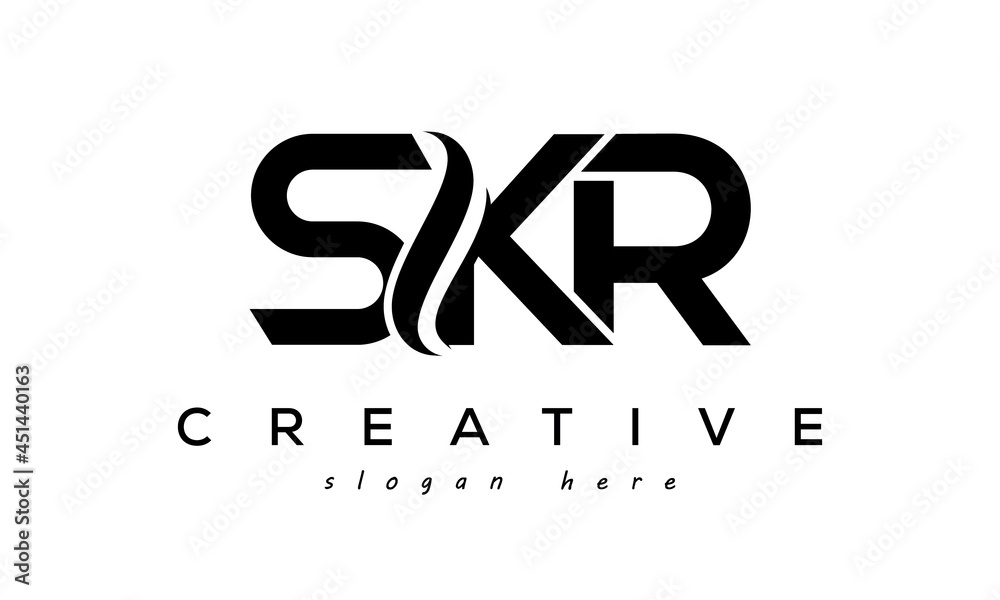 Letter SKR creative logo design vector Stock Vector | Adobe Stock