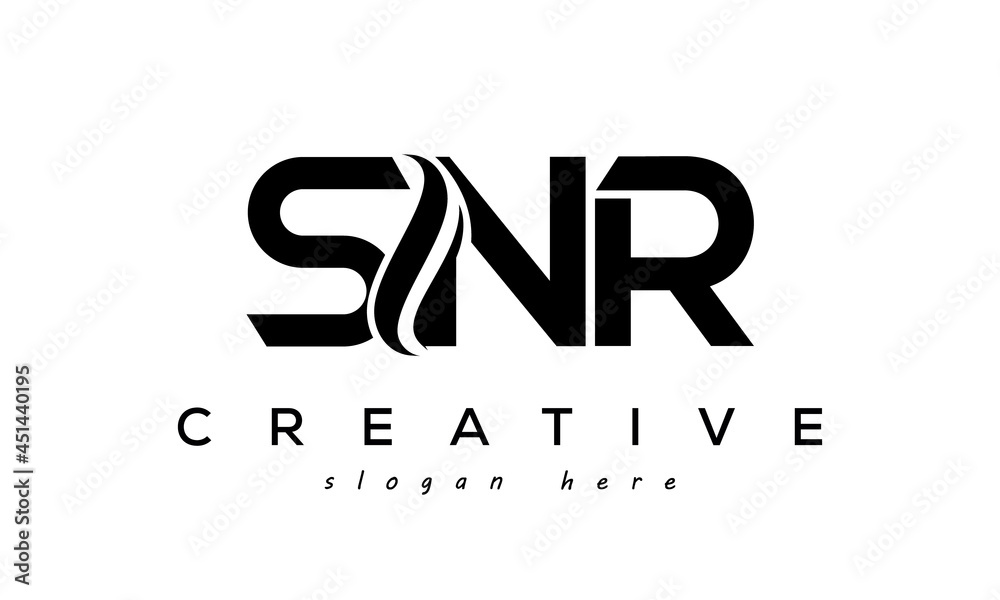 Letter SNR creative logo design vector Stock Vector | Adobe Stock