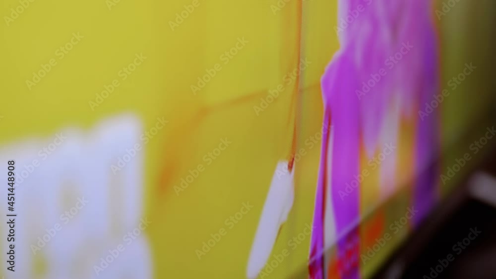 Vídeo do Stock: Colored Pixels, Abstract Patterns, when Viewed from a ...