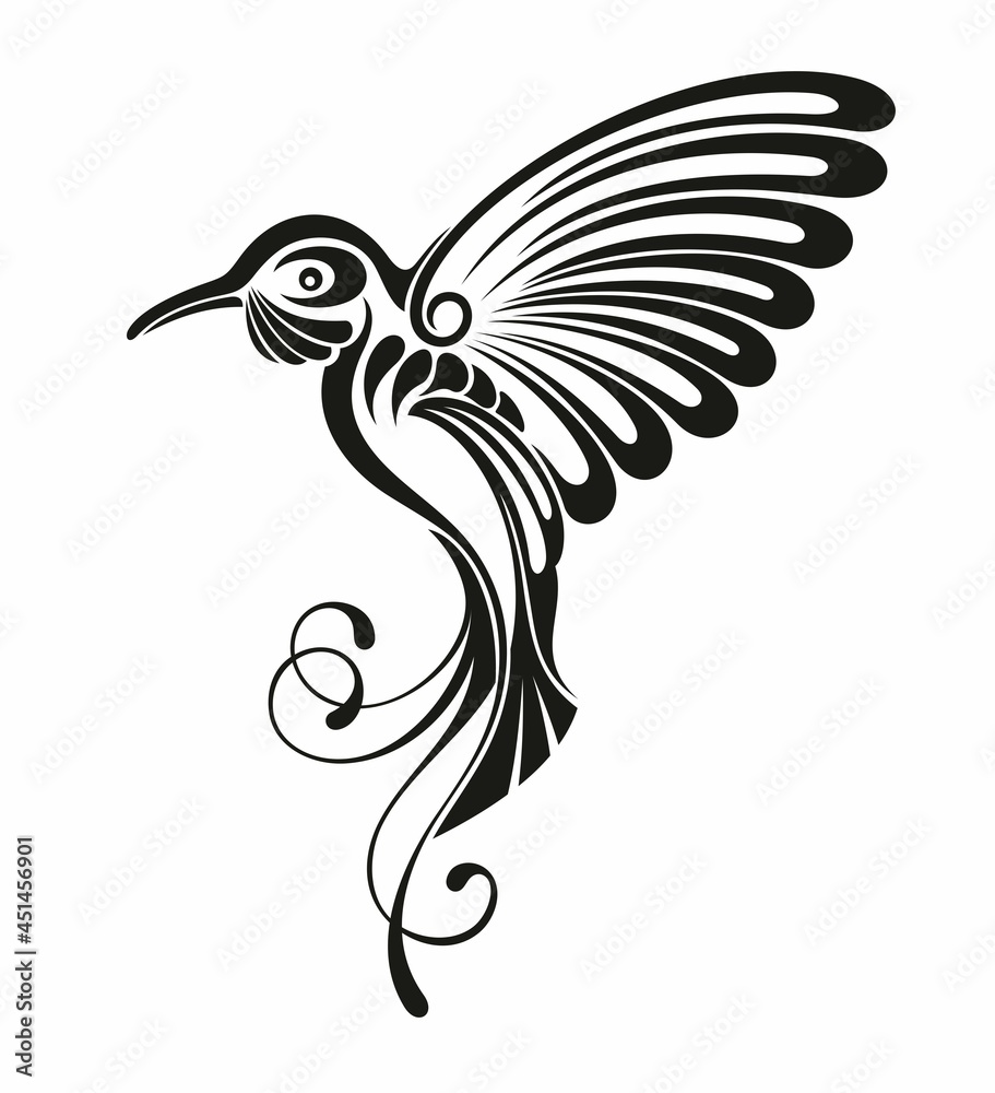 Colibri Symbol Logo. Vector Illustration. Stock Vector | Adobe Stock
