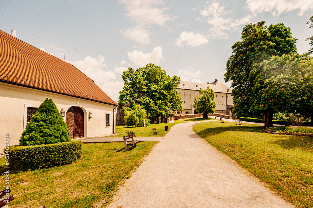 Cerveny Kamen Castle is a 13th-century castle in Slovakia. Castle with ...