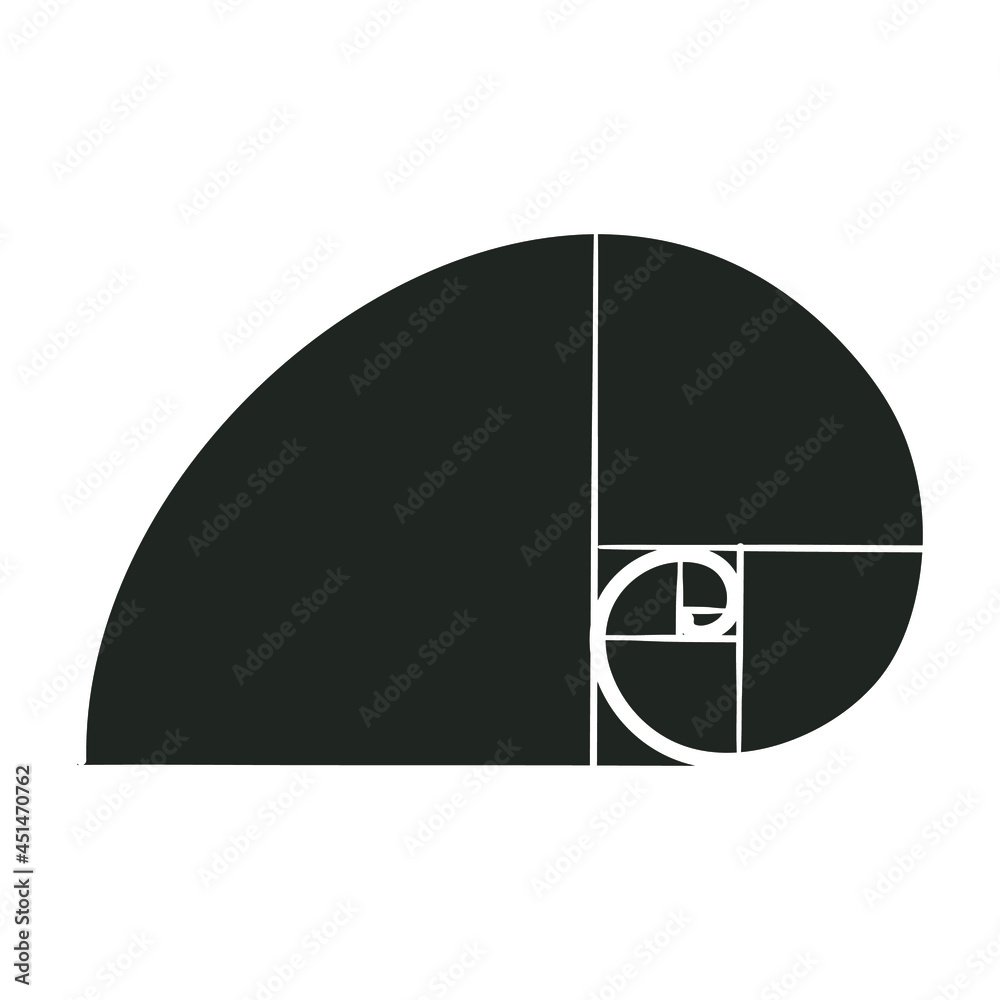 Fibonacci Icon Silhouette Illustration. Graphic Vector Graphic ...