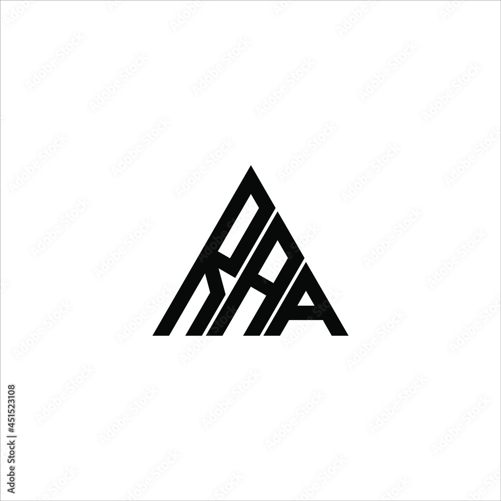 RAA letter logo creative design. RAA unique design Stock Vector | Adobe ...