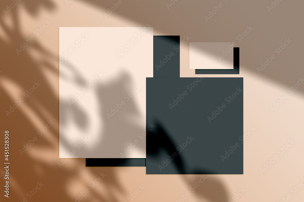 Mockup background with natural shadows, shadow overlay Stock Photo ...