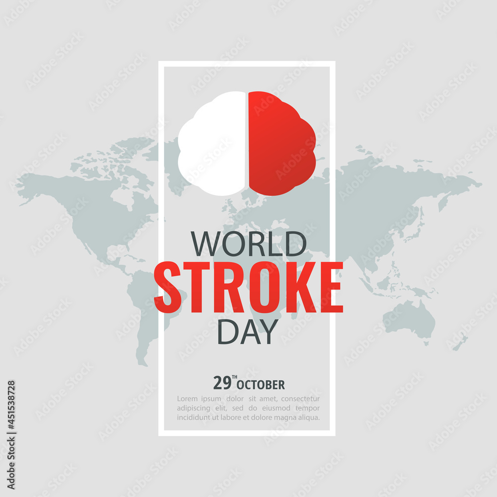 Vector Illustration of World Stroke Day. Stock Vector | Adobe Stock