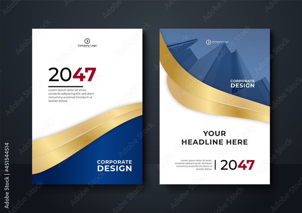 Cover brochure template header and footers polygonal pattern luxury ...