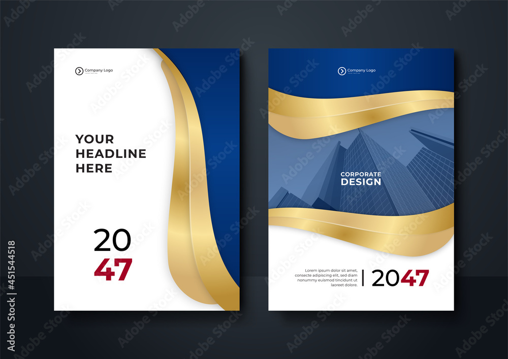 Cover brochure template header and footers polygonal pattern luxury ...