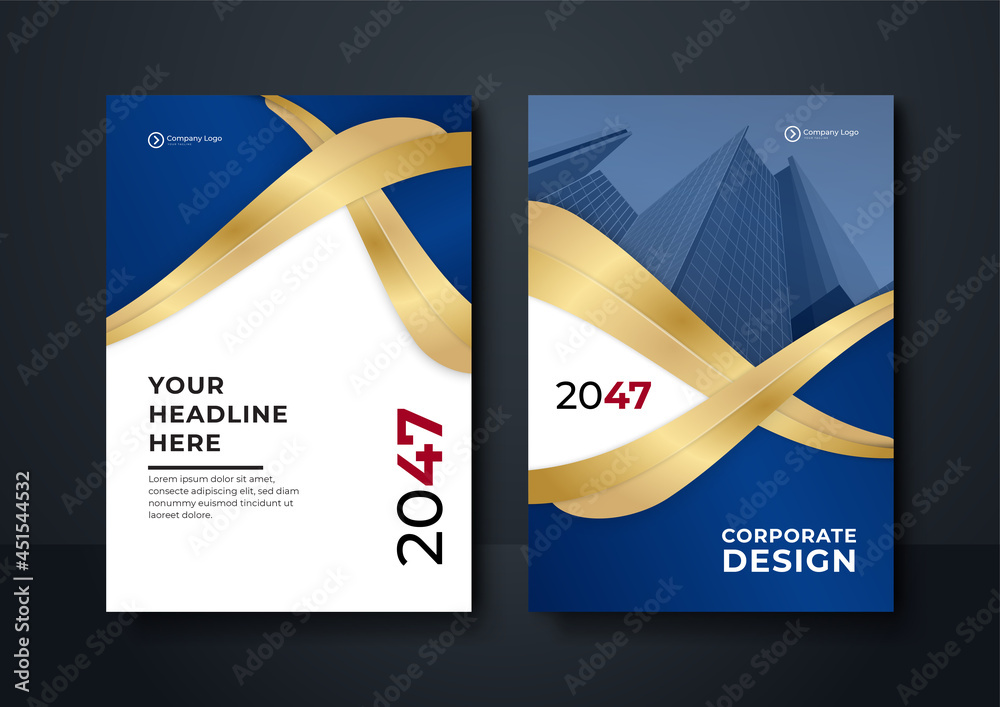 Cover brochure template header and footers polygonal pattern luxury ...
