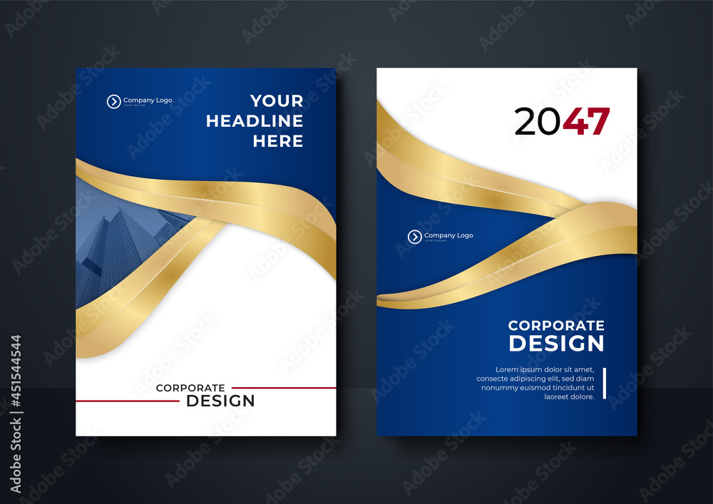 Cover brochure template header and footers polygonal pattern luxury ...