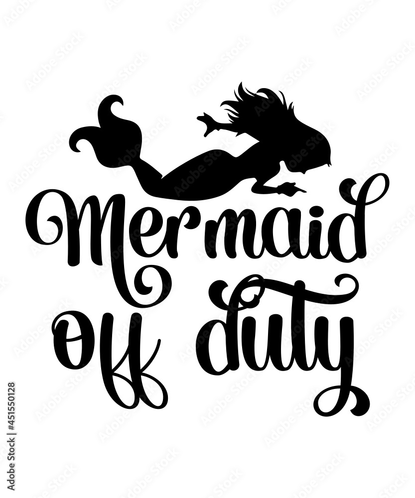 Mermaid Svg Bundle,Mermaid Svg,Give Me Vitamin Sea Svg,Birthday Girl ...