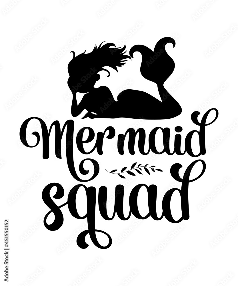 Mermaid Svg Bundle,Mermaid Svg,Give Me Vitamin Sea Svg,Birthday Girl ...