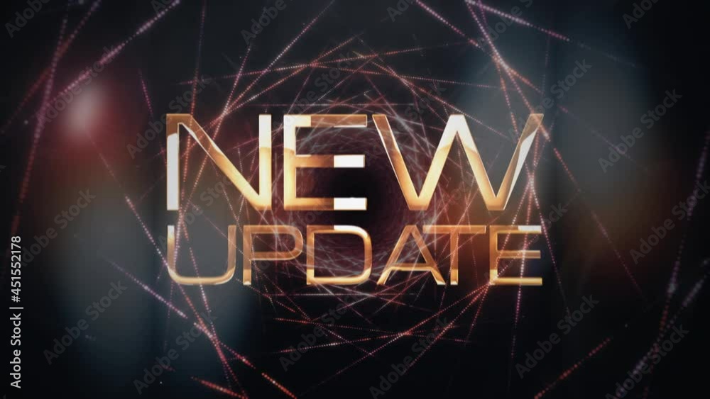 NEW UPDATE cinematic title background with abstract digital Sci-Fi ...