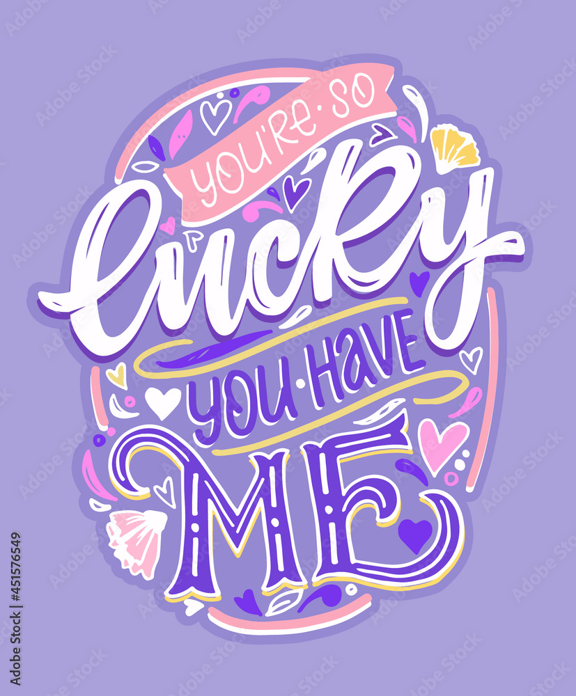 Funny lettering quotes for blog, poster and print design. Modern ...