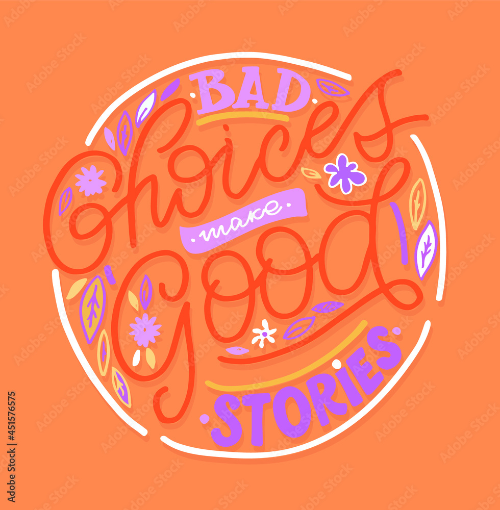 Funny lettering quotes for blog, poster and print design. Modern ...