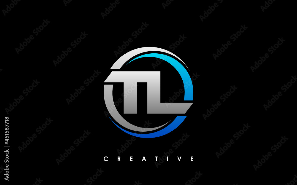 TL Letter Initial Logo Design Template Vector Illustration Stock Vector ...
