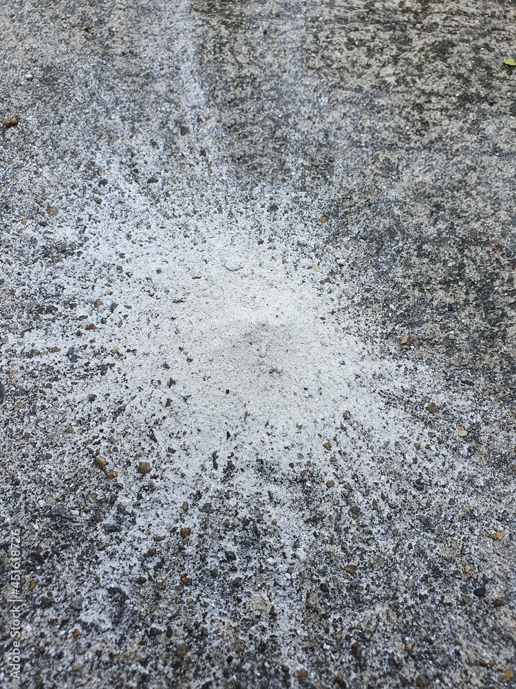 Chemical powder on the streets left over from fireworks, giant ...