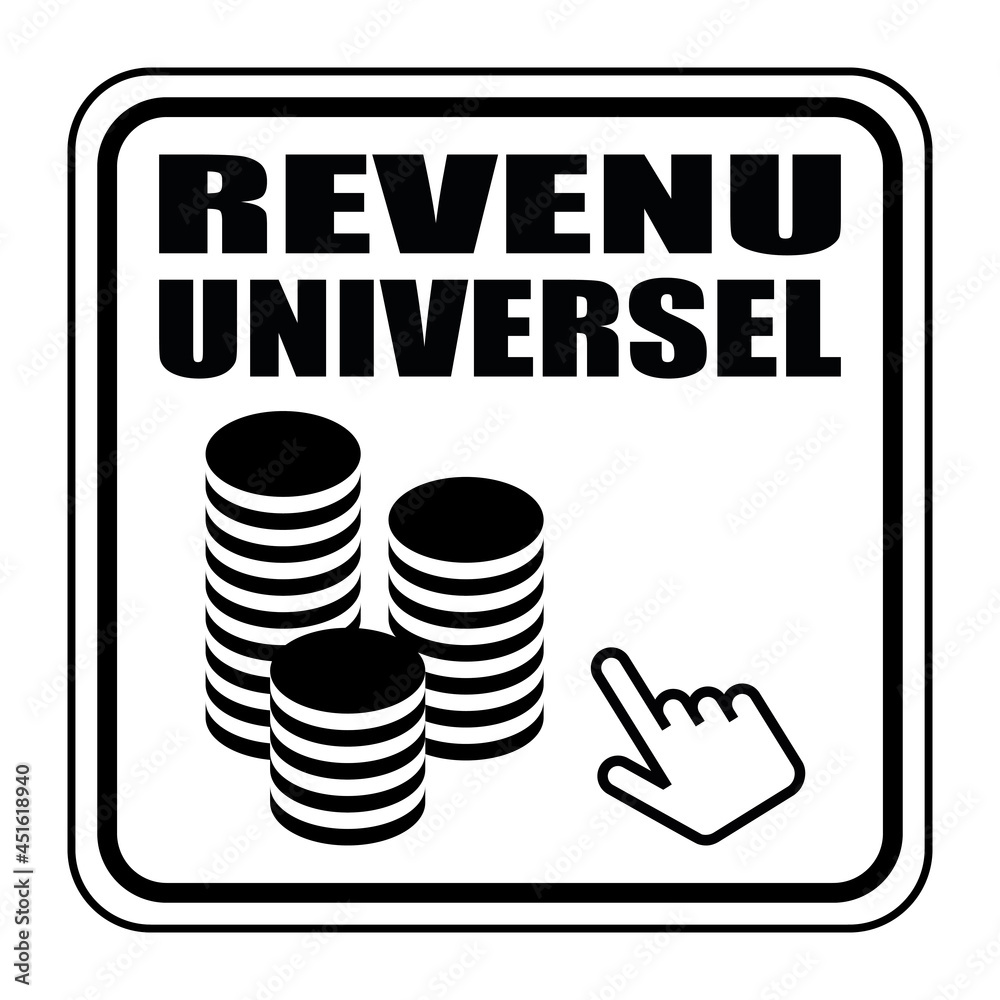 Logo revenu universel. Stock Vector | Adobe Stock