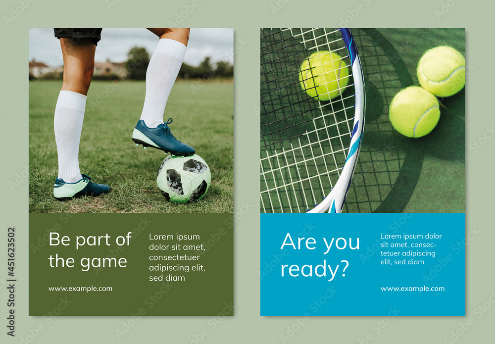 Sports Marketing Poster Layout Stock Template | Adobe Stock