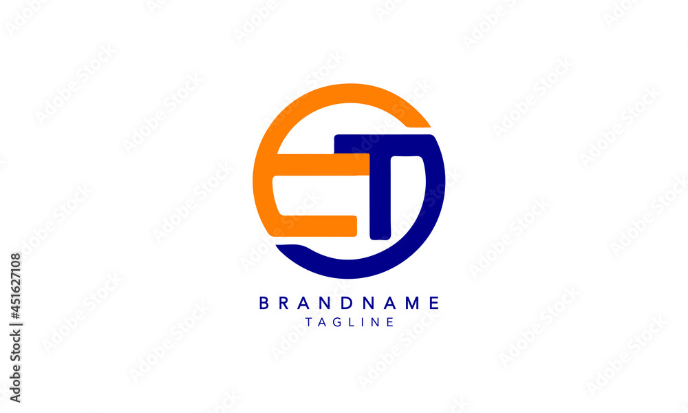 Alphabet letters Initials Monogram logo ET,ET INITIAL, ET letter , E ...