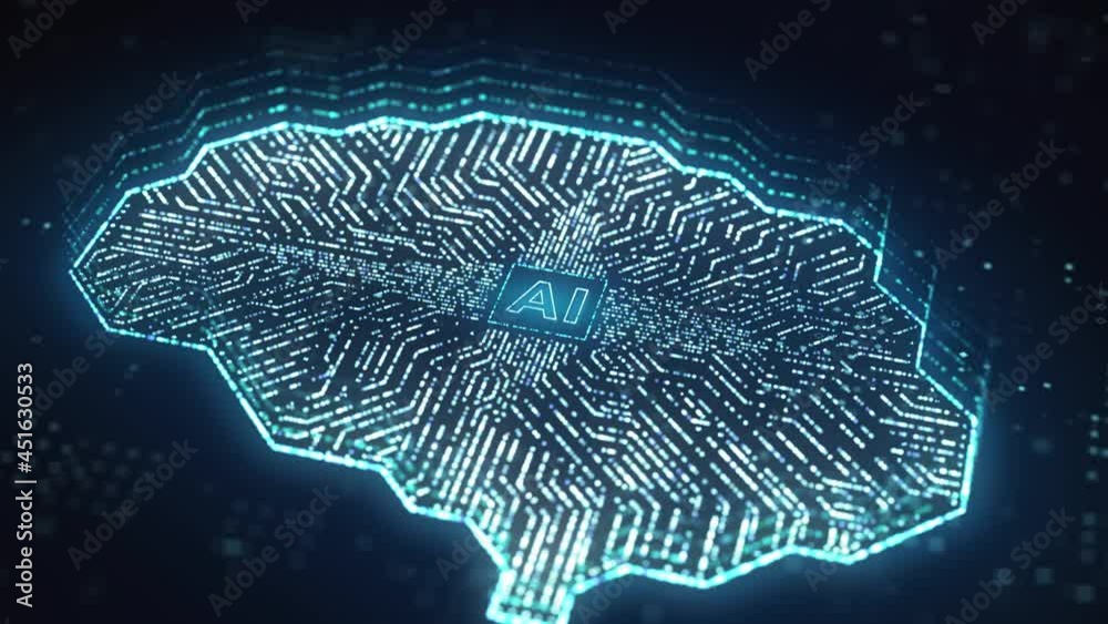 AI microprocessor transfer digital data through brain circuit computer ...