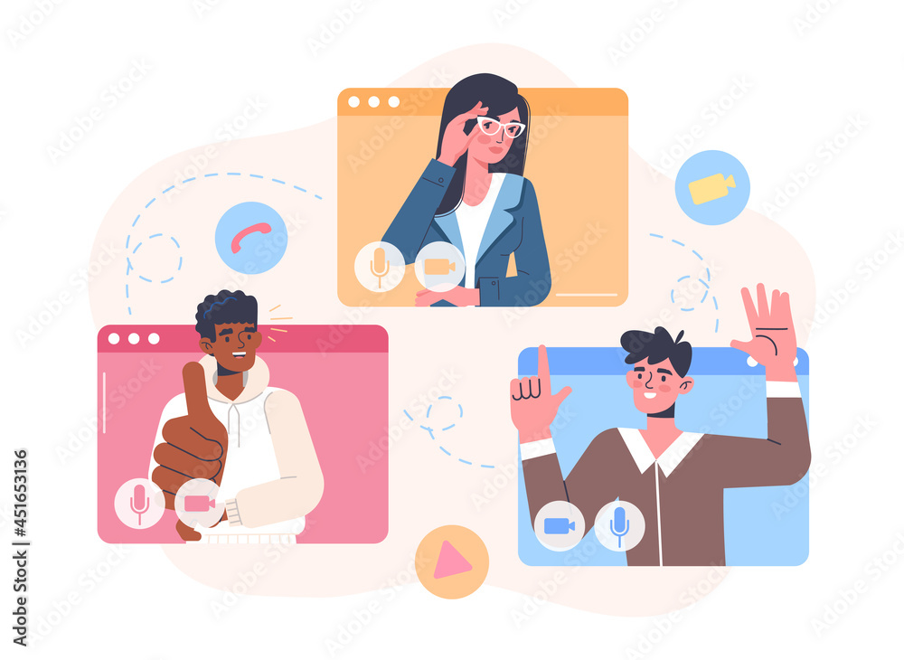 Conference Call Cartoon