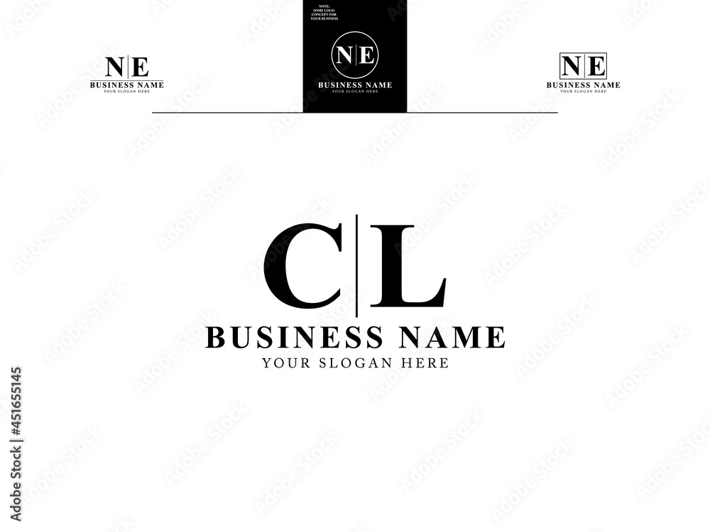 Letter CL Logo, Monogram cl logo icon vector with Abstract C&L unique ...