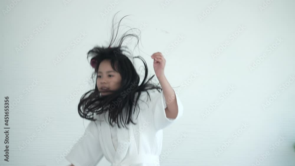 Mother-Daughter Bonding: Asian Family Enjoying Hair Styling Time at ...