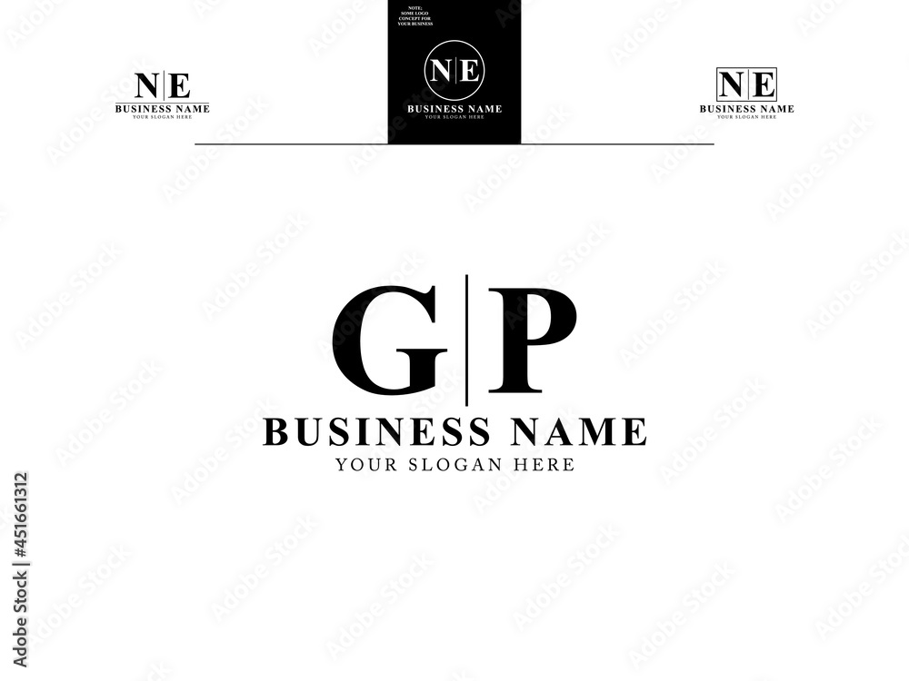 Letter GP Logo Design, Monogram gp logo icon vector with Abstract G&P ...