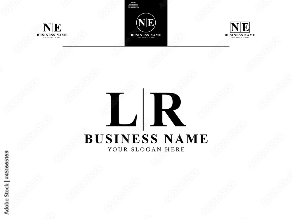 Letter LR Logo Design, Monogram lr logo icon vector with Abstract L&R ...