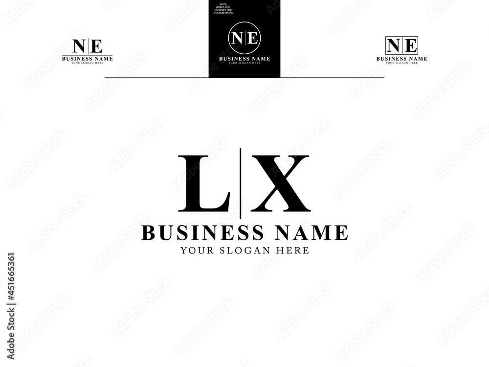 Letter LX Logo Design, Monogram lx logo icon vector with Abstract L&X ...